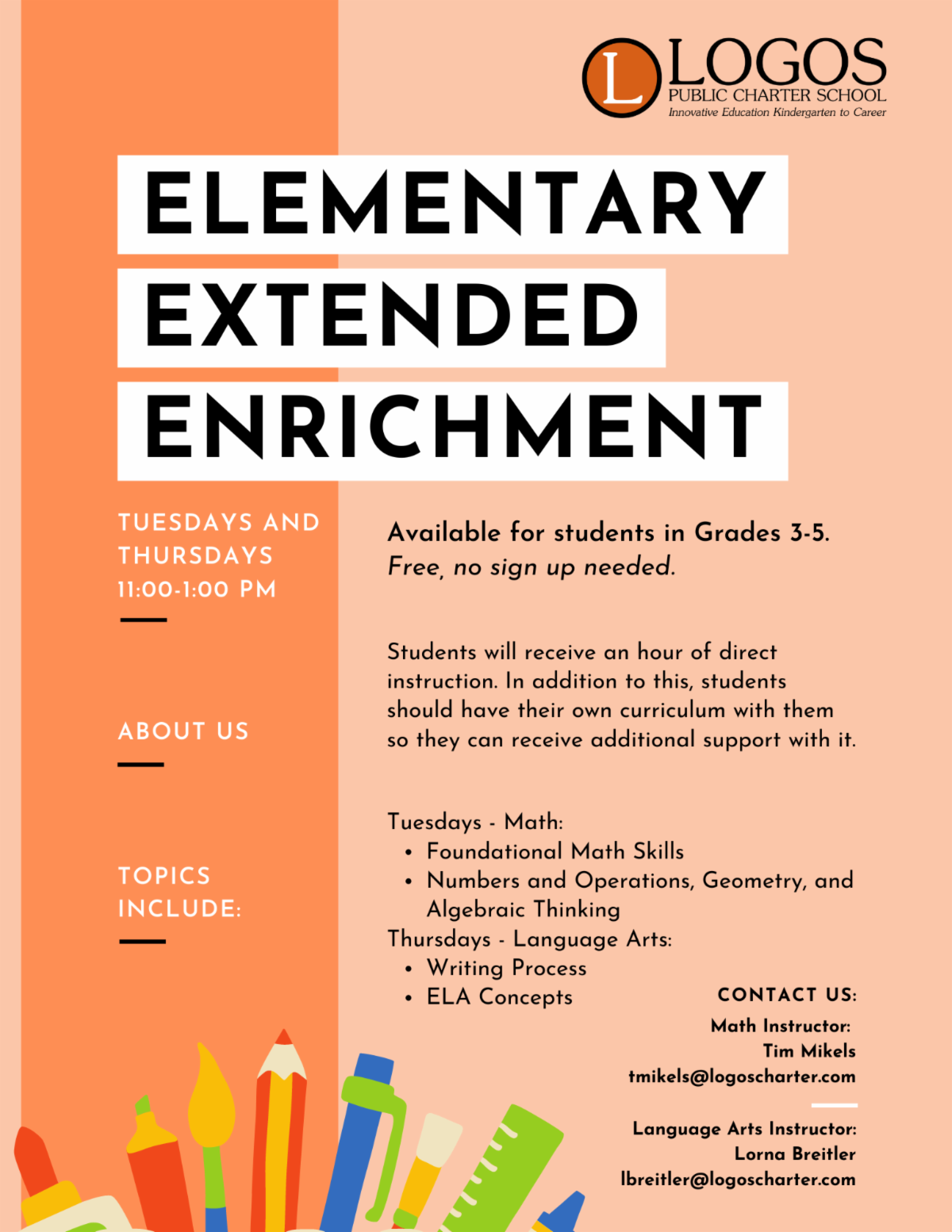 Logos August 2022 K-5 Lifeline Newsletter