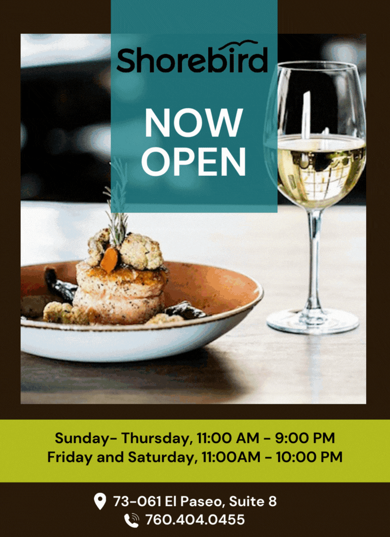 NOW OPEN - Shorebird Restaurant 🎉