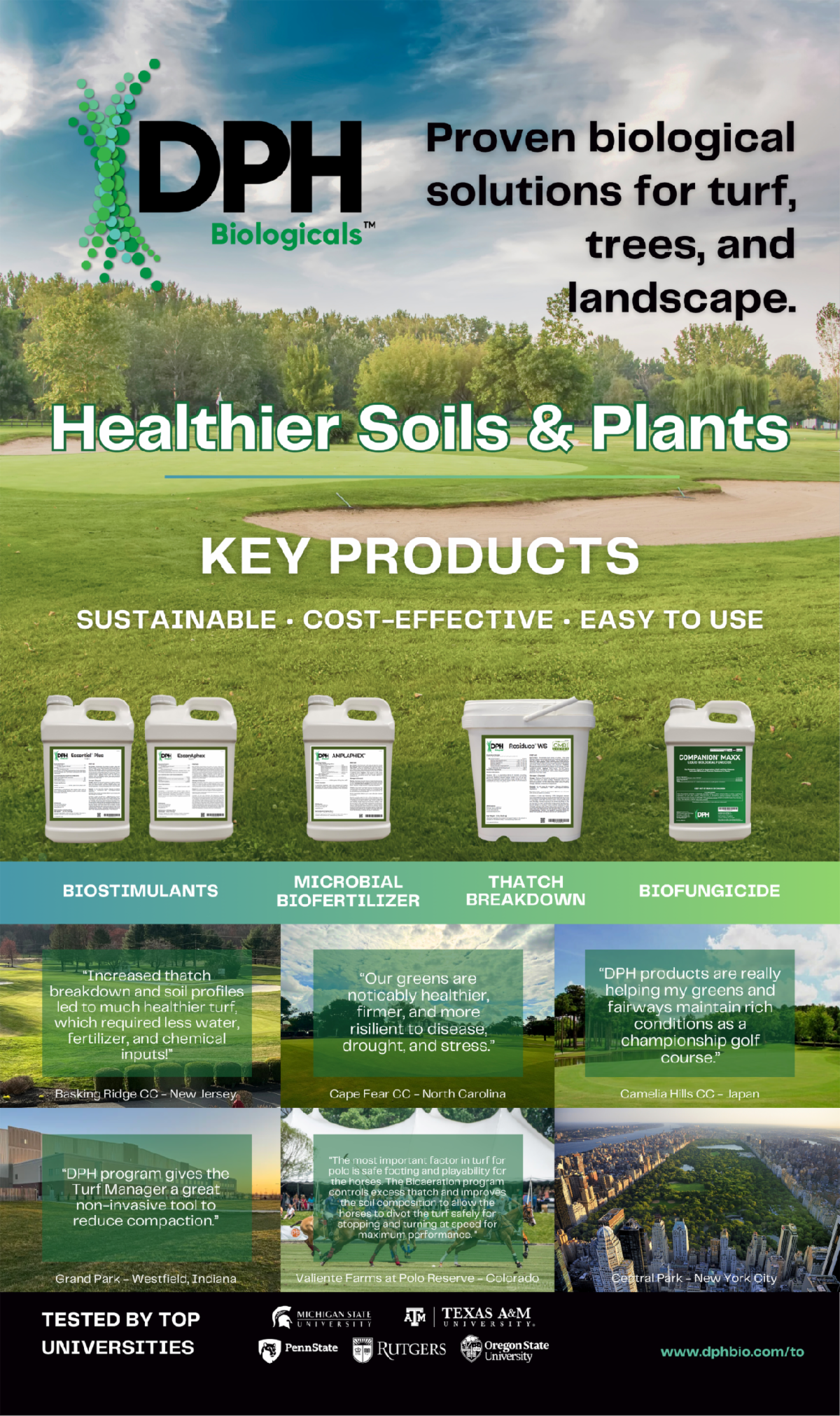 DPH Biologicals - Turf & Ornamentals solutions