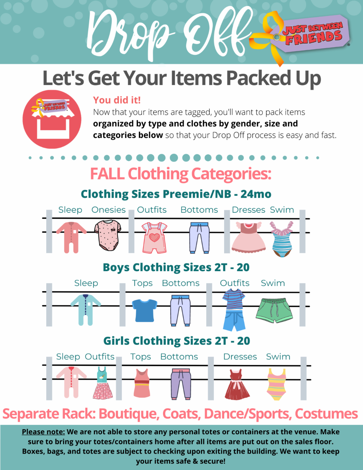 Hey friend, Last Call for Drop Off Appointments!