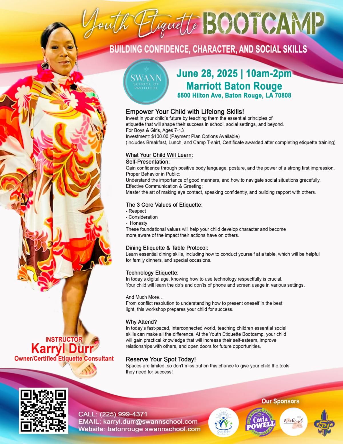 Youth Etiquette Bootcamp Building Confidence, Character, and Social Skills