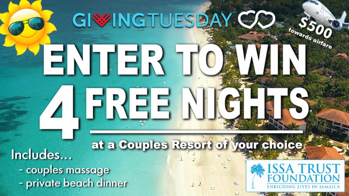 One of our largest all-Inclusive four-night giveaway for two!