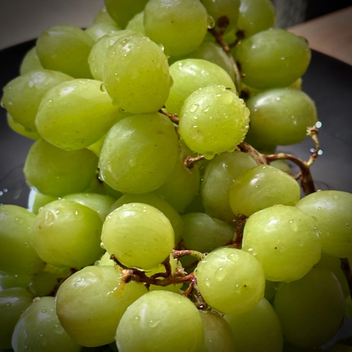 Grapes, sweet not sour