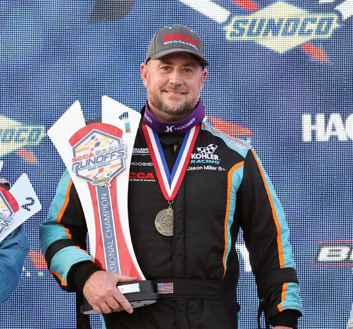 Jason Miller Presented with Mark Donohue Award by Road Racing Drivers ...