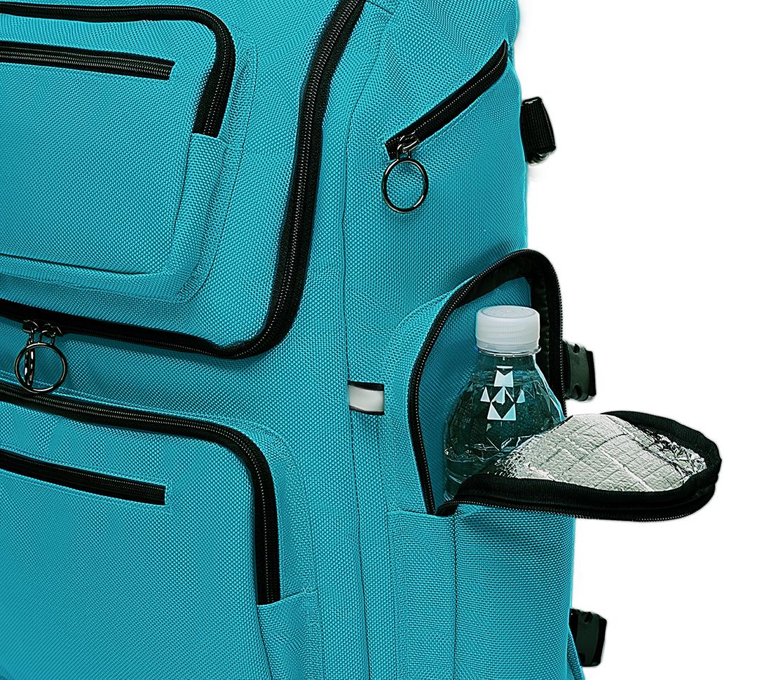 Hand-crafted wheelchair bags and low-vision backpacks