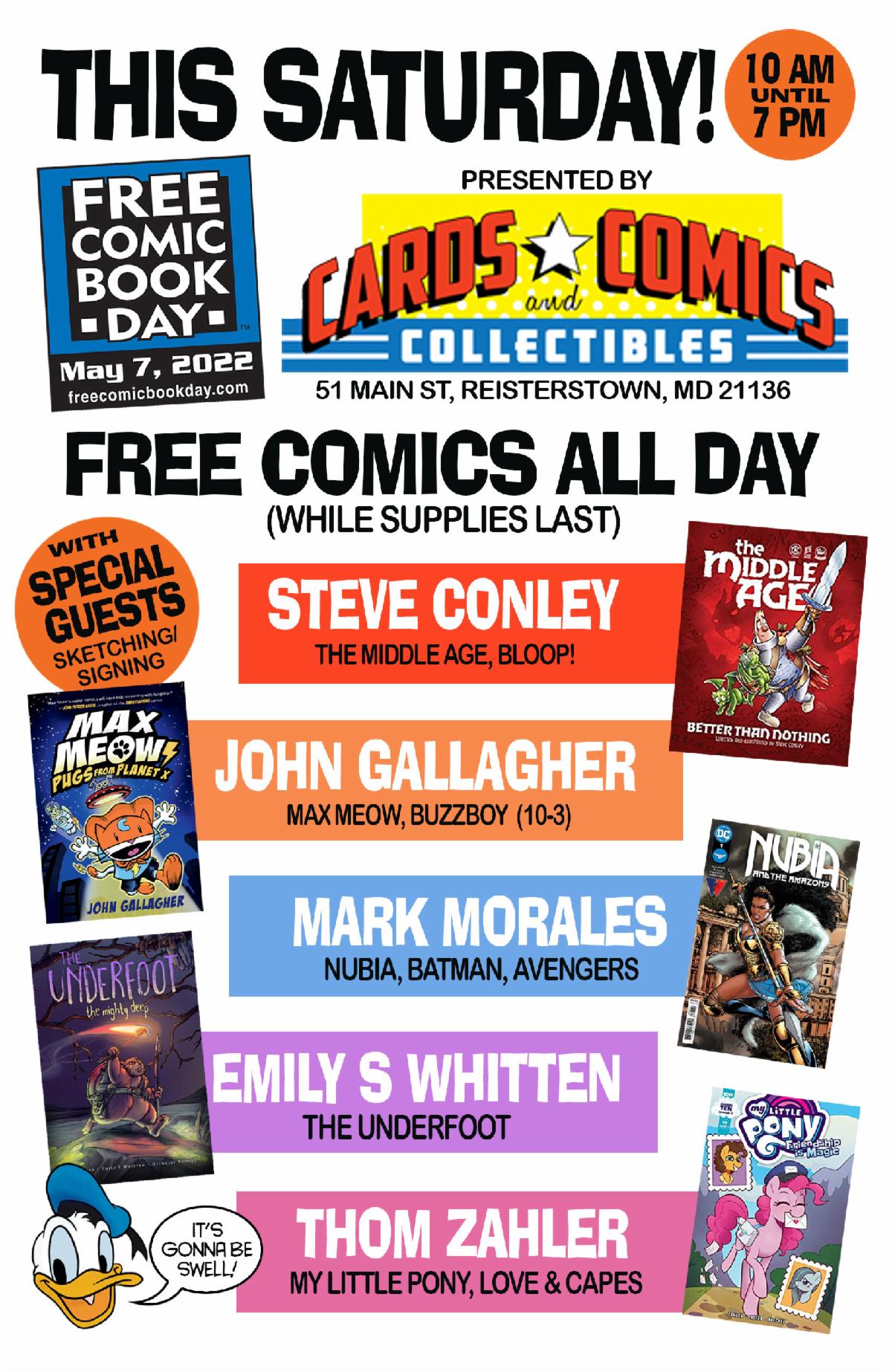 Brereton, Garcia-Lopez, Starlin, Thompson, and Yang at Baltimore Comic ...