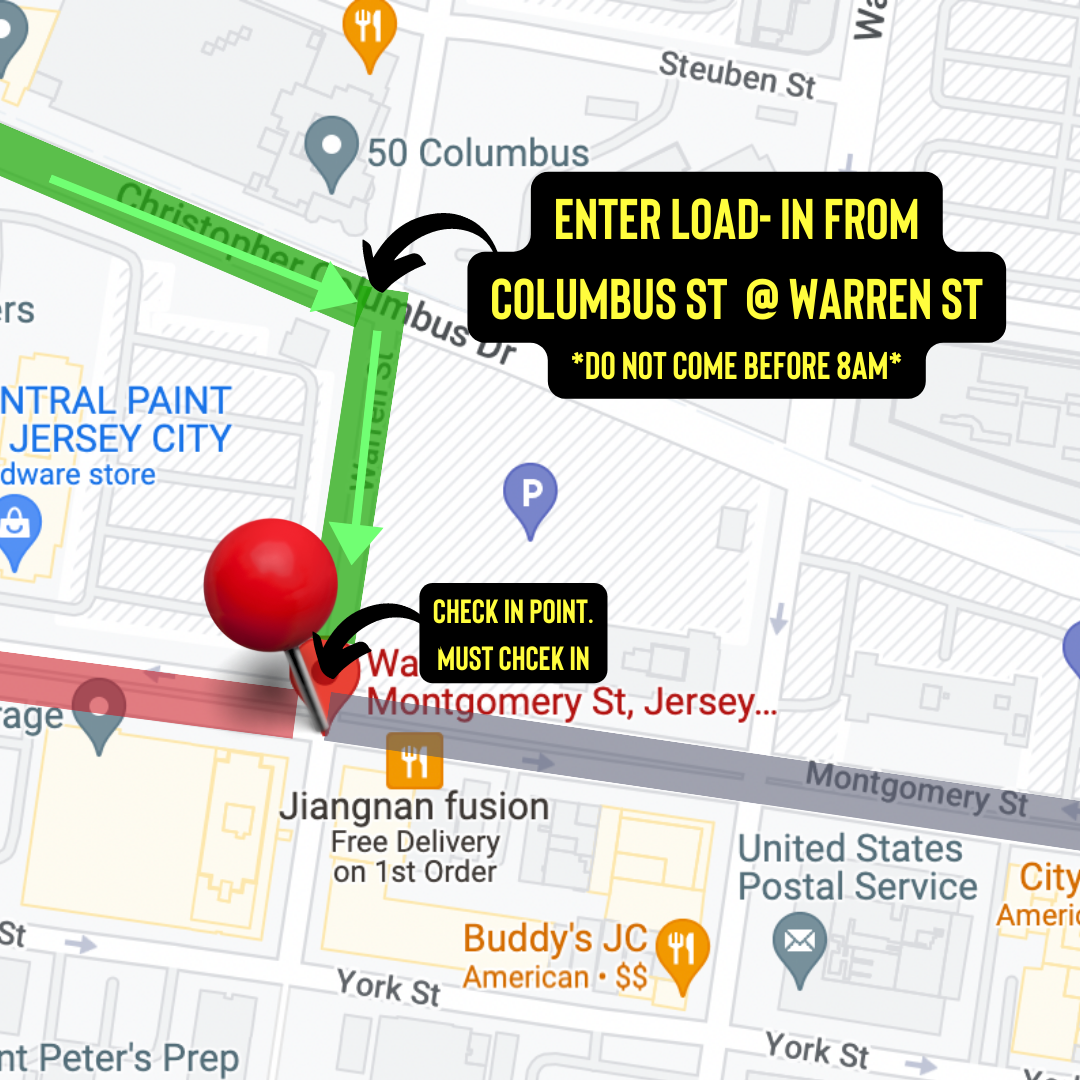 July 4th Load In Instructions