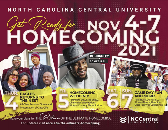 Guide to NCCU's 2021 Ultimate Homecoming