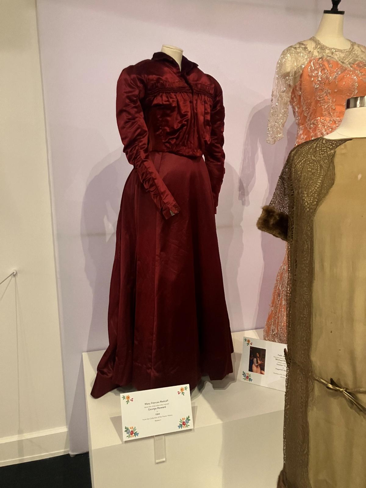 Pursuit of Happiness Exhibition Opens, Red 1884 Wedding Dress, Half-Off ...