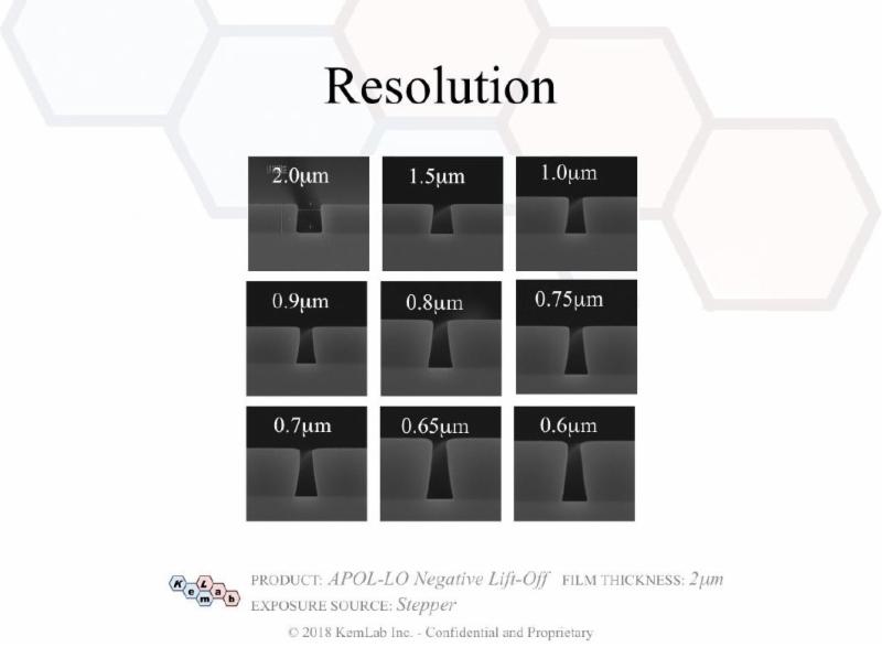 New KemLab APOL-LO High Resolution Lift-off Resist