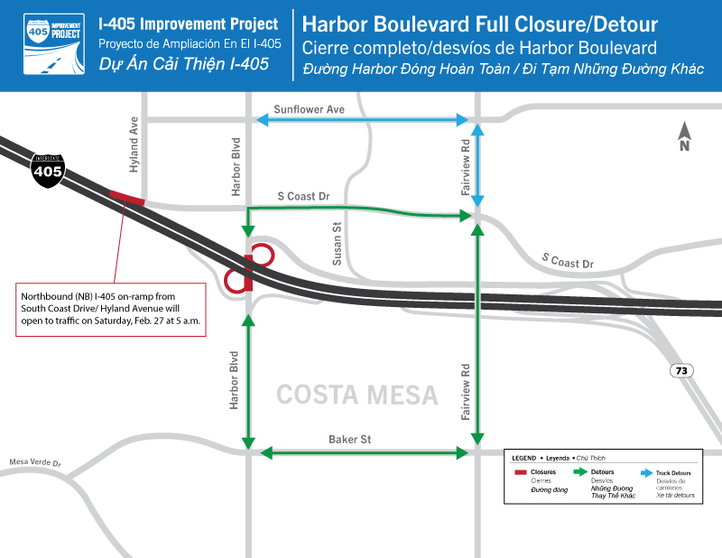 I-405 Improvement Project Construction Alert: Week of Feb. 15