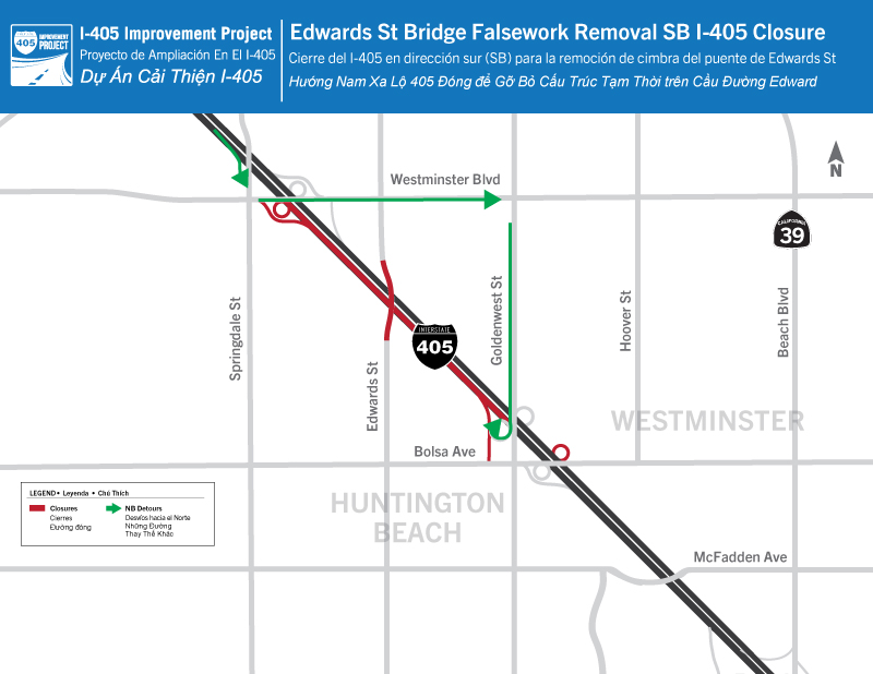 I-405 Improvement Project Construction Alert: Week of July 12