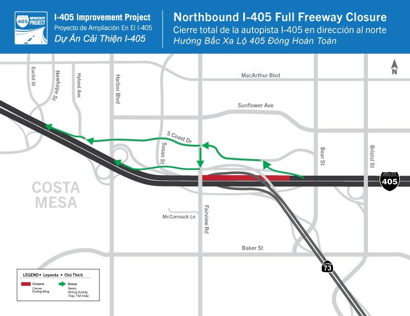 I-405 Improvement Project Construction Alert: As of Friday, Dec. 23