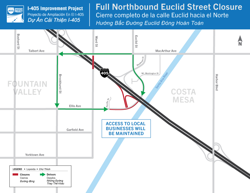 REMINDER! Northbound and Southbound Euclid Street Closures for Striping ...