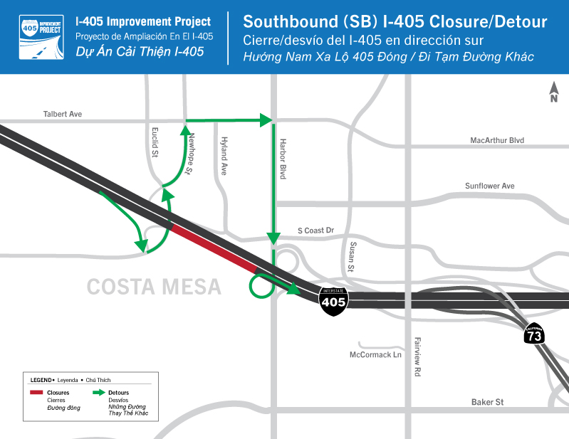 I-405 Improvement Project Construction Alert: As of Monday, Nov. 27