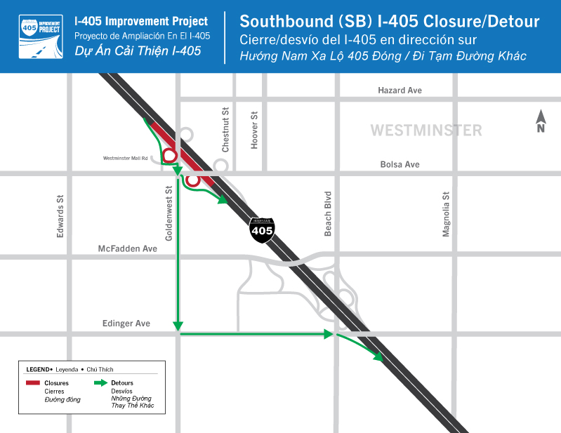 I-405 Improvement Project Construction Alert: Week of Monday, Nov. 14