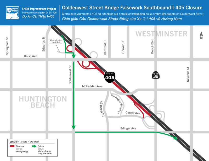I-405 Improvement Project Construction Alert: Wednesday, April 6