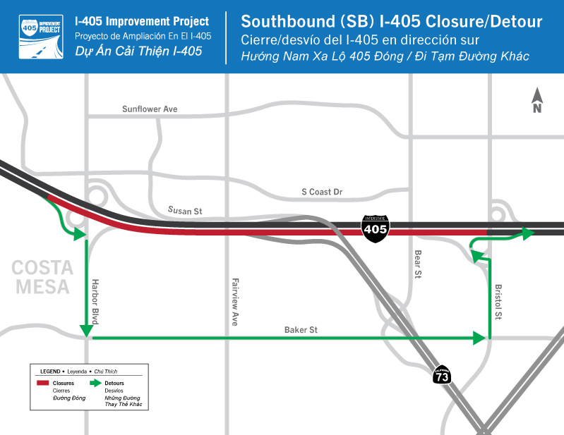 I-405 Improvement Project Construction Alert: Wednesday, March 23