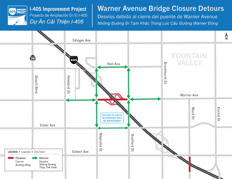 REMINDER! Magnolia Street and Warner Avenue Bridge Closures for Final ...