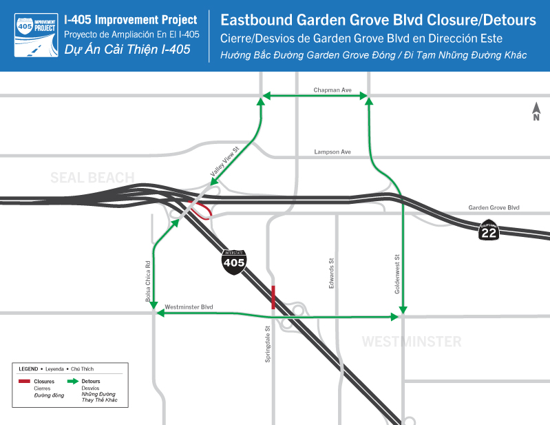 I-405 Improvement Project Garden Grove Boulevard 55 Hour Closures