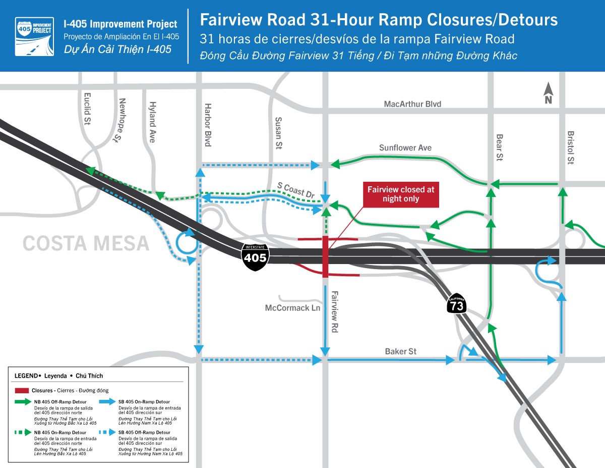REMINDER! Fairview Road Bridge and Ramp Closures