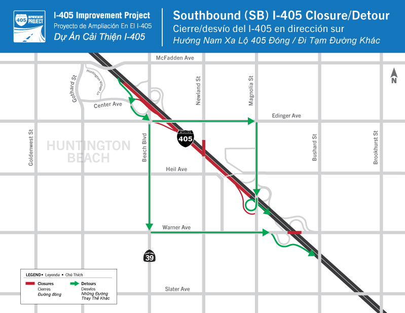 I-405 Improvement Project Construction Alert: As of Friday, Dec. 23