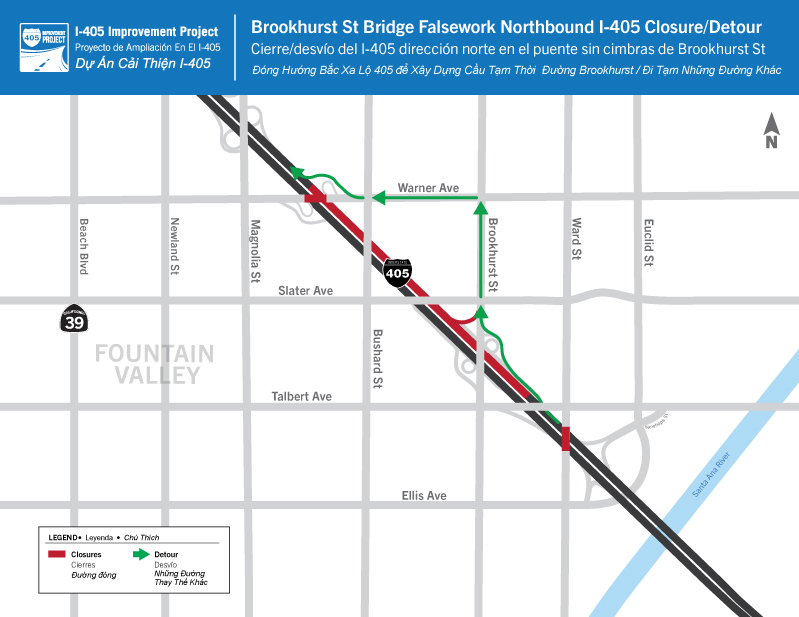 REMINDER! Northbound I-405 Closures for Brookhurst Street Bridge ...
