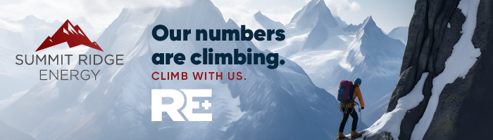 Find your climbing partner @RE+ 2023 with Summit Ridge Energy
