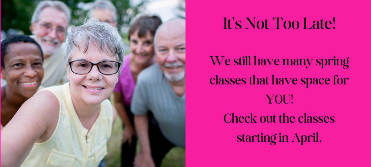 Have You Seen Our April Courses?