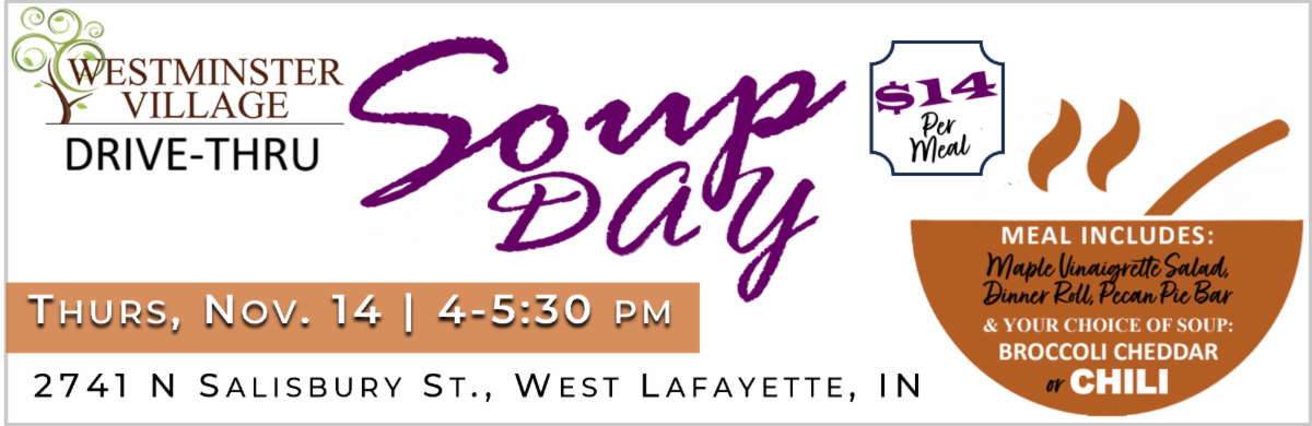 Westminster Village Drive-Thru Soup Day - Lafayette Urban Ministry