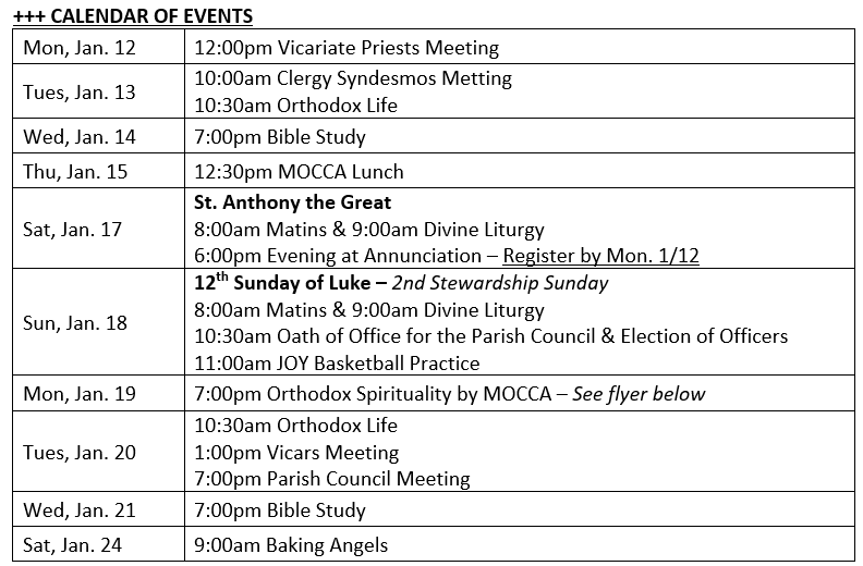 2026-01-11 Messenger - Sunday After Epiphany