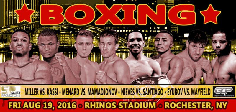 Sho Box Official Weights from Miller vs. Kassi - Friday, August 19 at ...