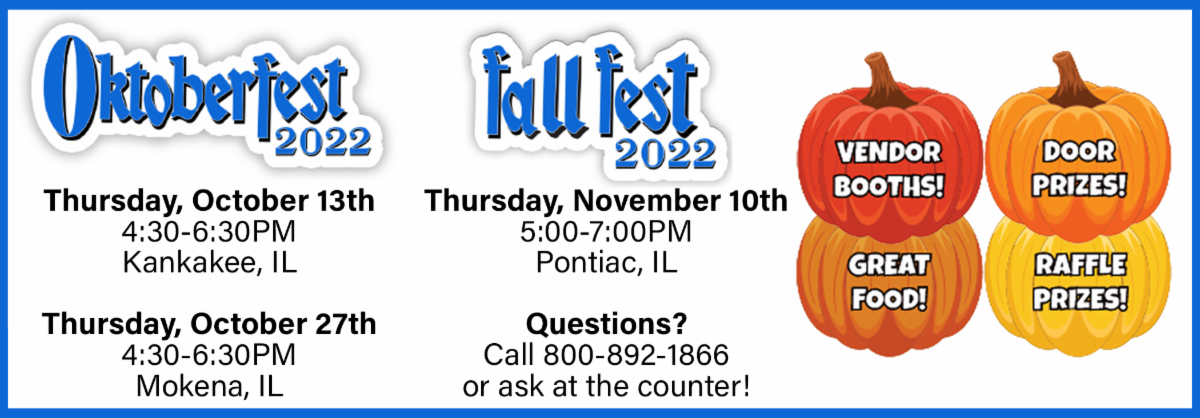 Oktoberfest & Fall Fest Dates and Prizes!