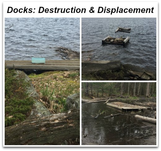 Water Levels, Dock Destruction and Foam Pollution - the connection