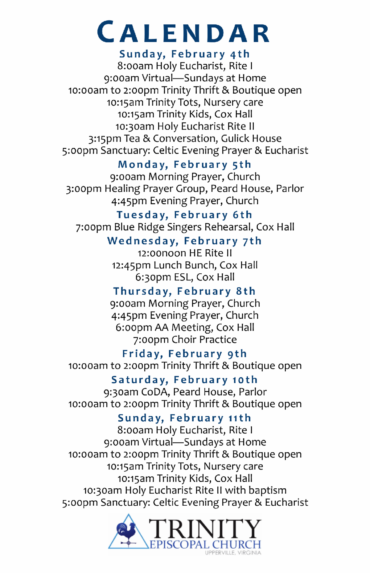 Trinity Essentials, from Trinity Episcopal Church