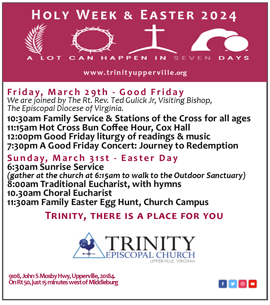 Easter Trinity Essentials, from Trinity Episcopal Church