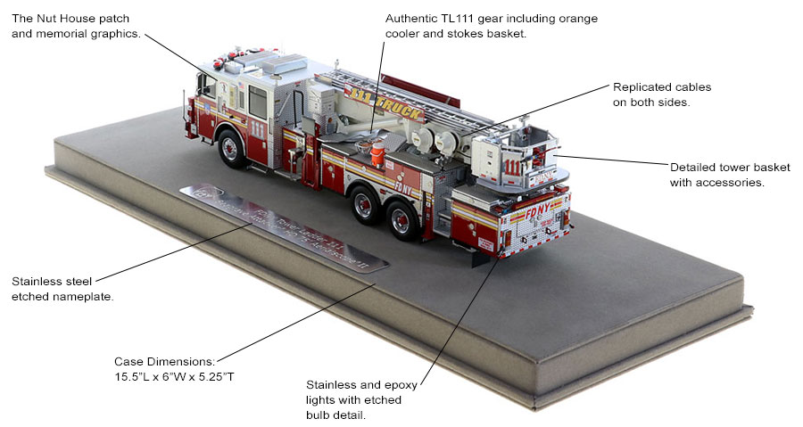 5 of 125 units remaining...FDNY Tower Ladder 111