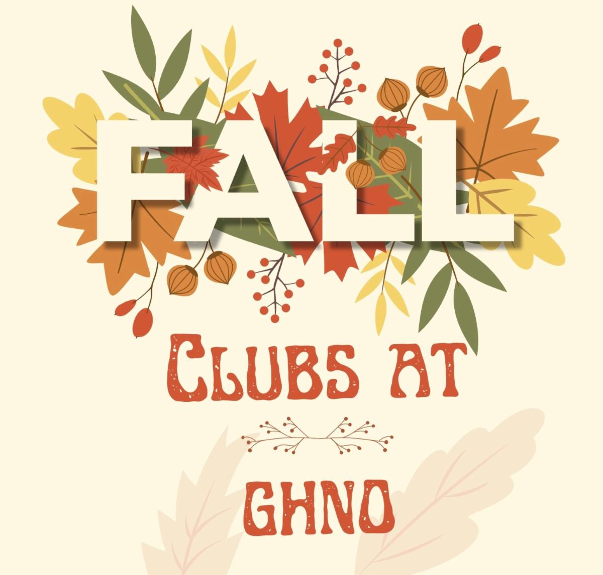 Fall Clubs Coming Soon!