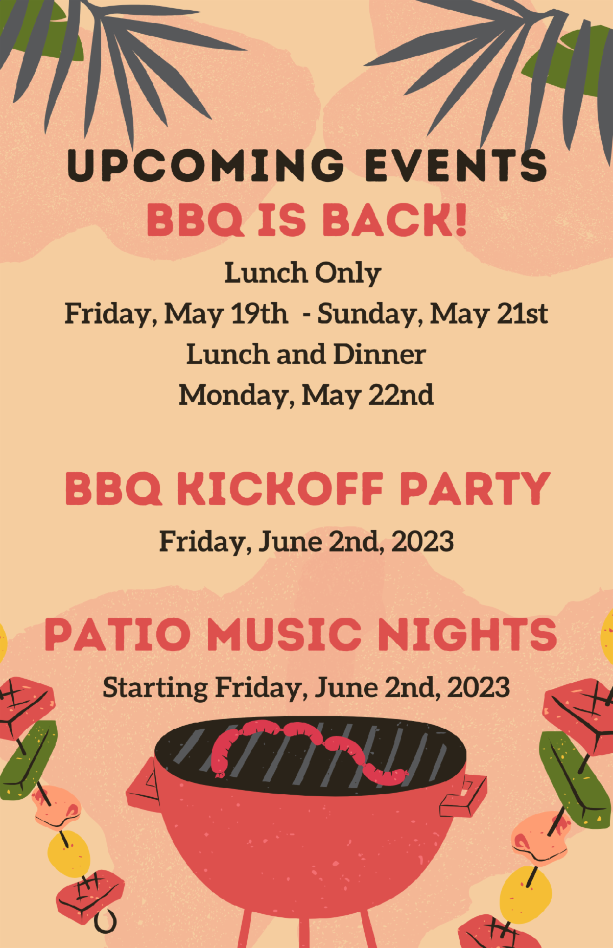 Social and Dining Update