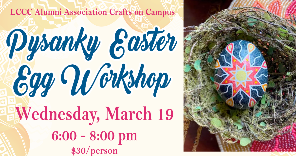 LCCC Alumni Crafts on Campus: Pysanky Easter Egg
