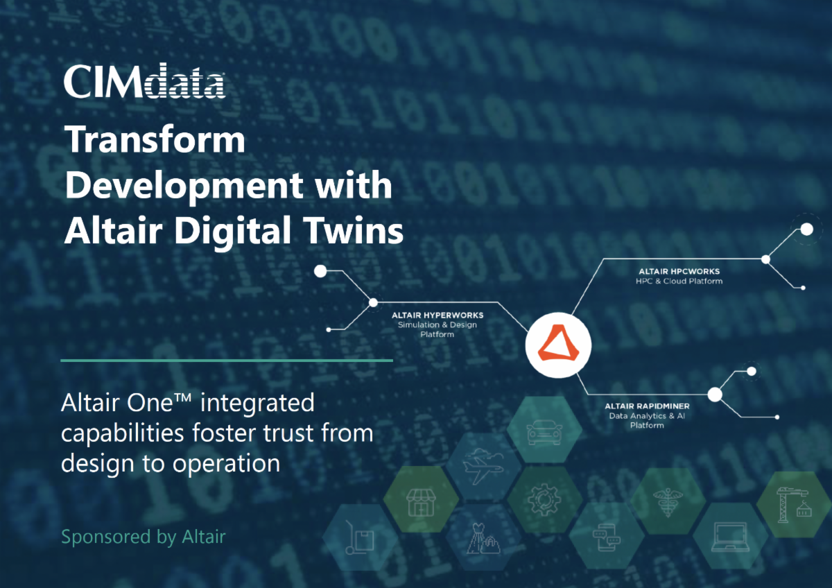 Press Release: Transform Development with Altair Digital Twin Technology