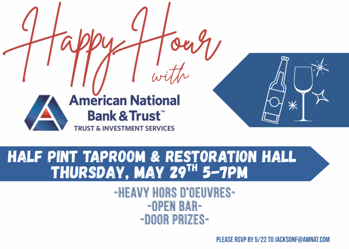 Happy Hour - Friendly Reminder - Don't forget to RSVP