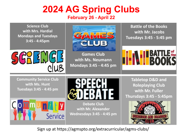 News from AGMS 2/14/2024
