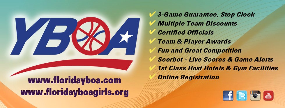 Florida YBOA Girls Tournaments Schedule - 2022