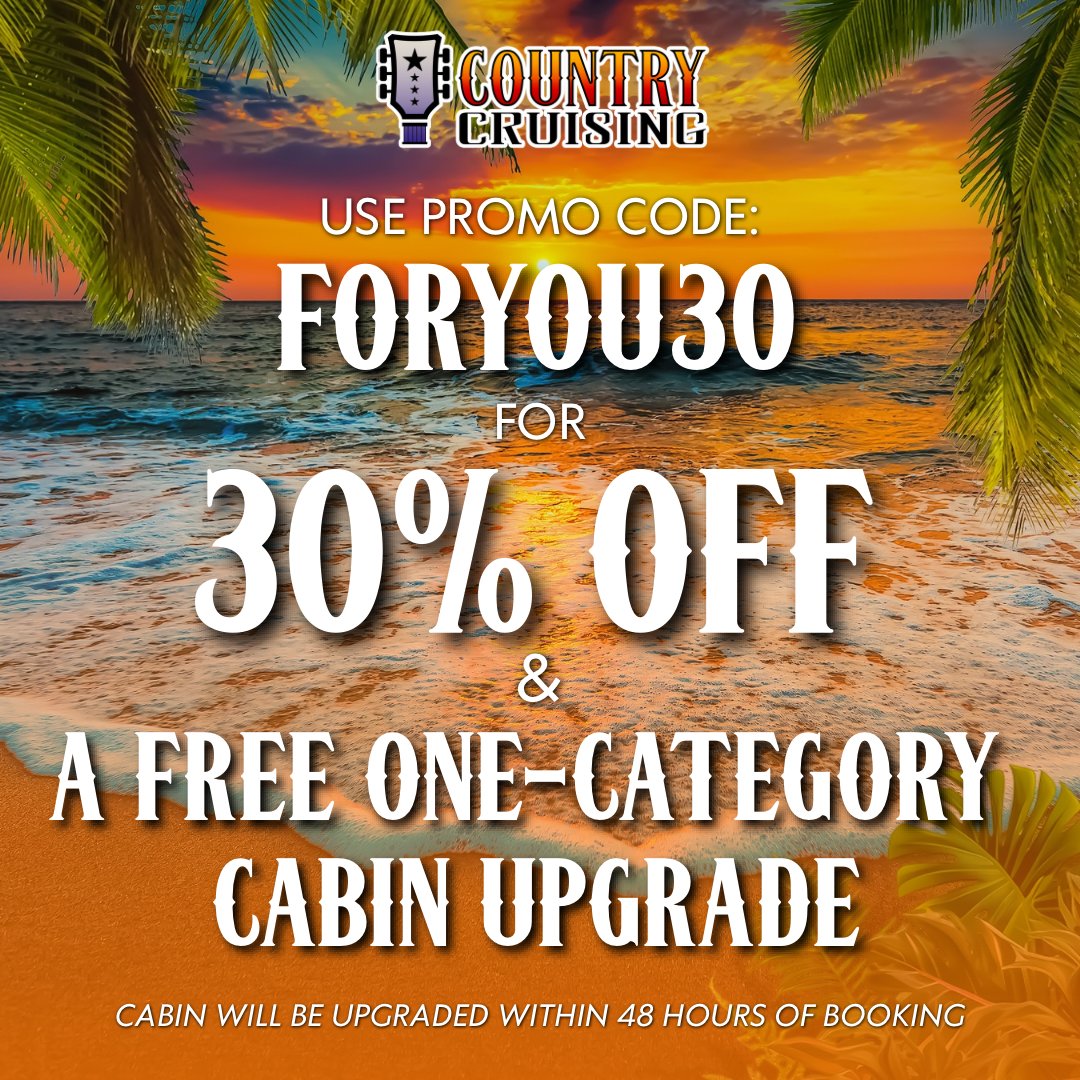 30% OFF plus a FREE One-Category Cabin Upgrade