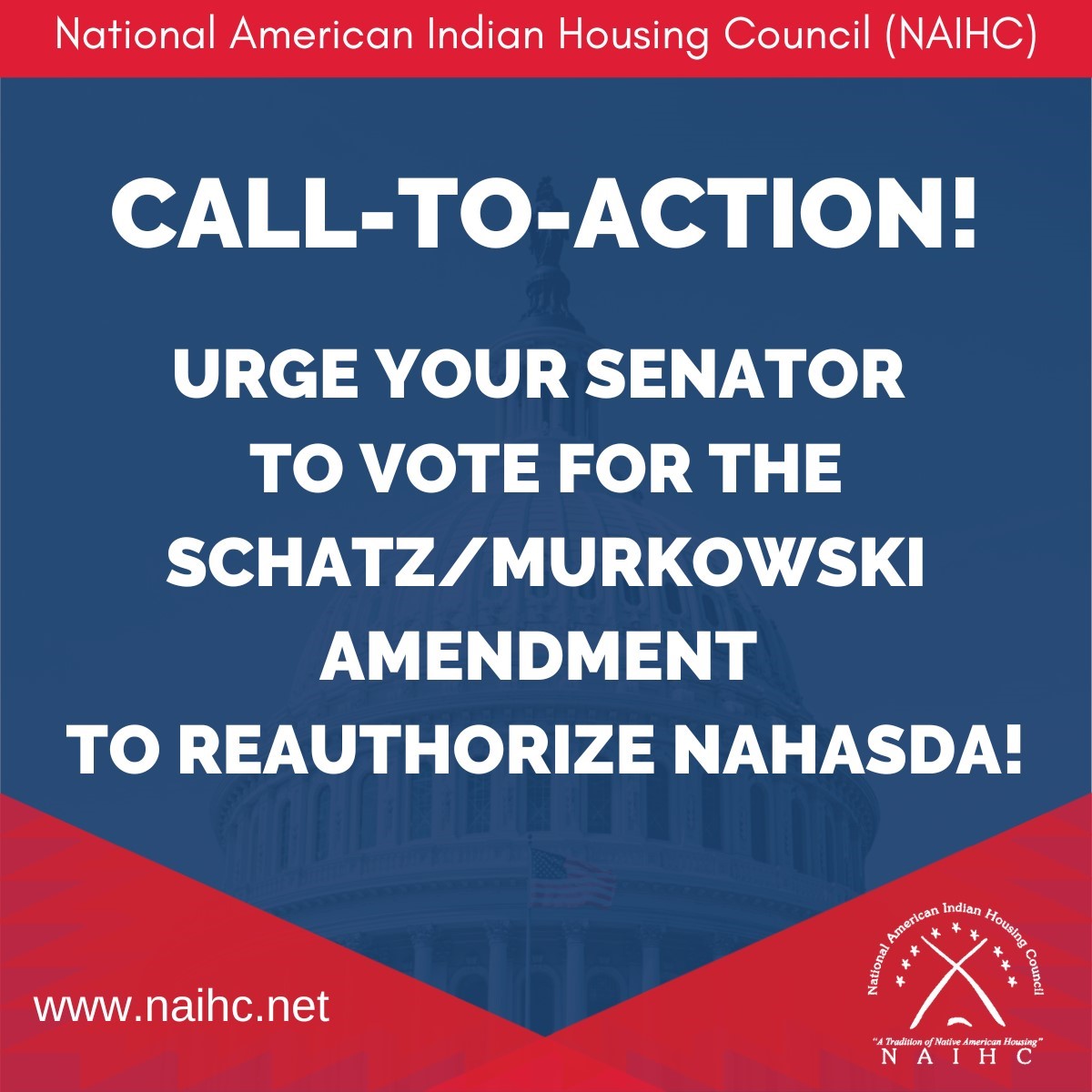 CALL-TO-ACTION: URGE YOUR SENATOR FOR SWIFT PASSAGE OF NAHASDA