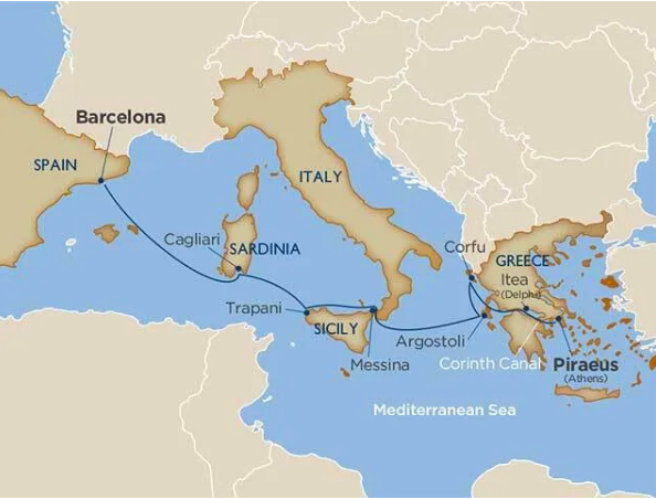 A Piece of Greece, A Slice of Sicily and the Corinth Canal
