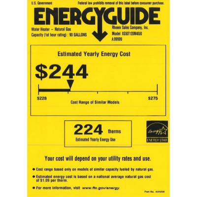 What Does The Energy Guide Sticker On Your Water Heater Say? Tankless Wins!