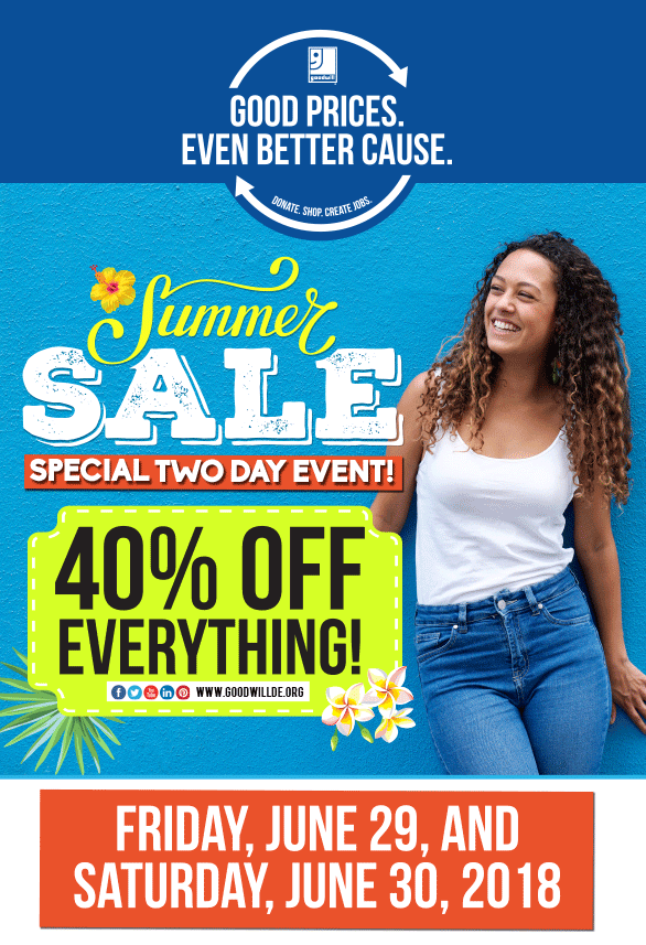 Goodwill's Summer Sale!