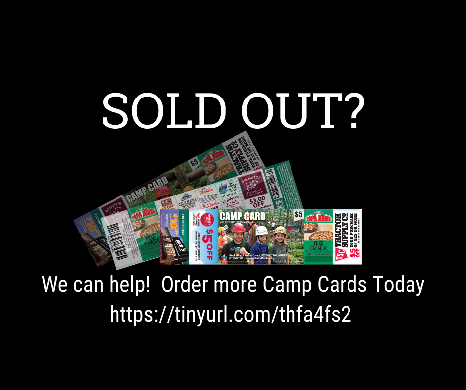 Camp Cards have ARRIVED!